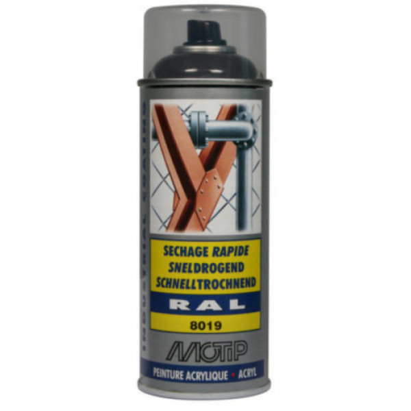Motip RAL 8019 - Lakspray 400ml - Grijsbruin - Techmag247.nl